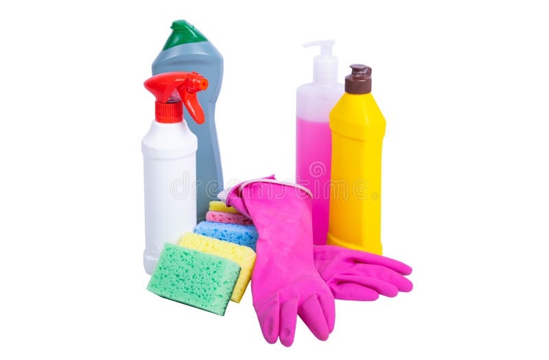 Household Chemicals Isolated Stock Image - Image of household ...