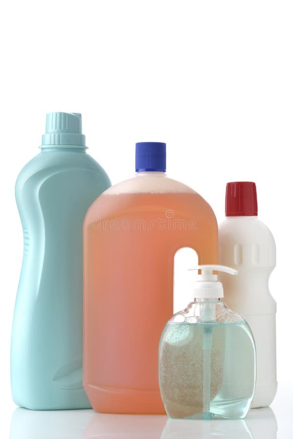 Cleaning bottles stock image. Image of industry, cleaner - 29152747