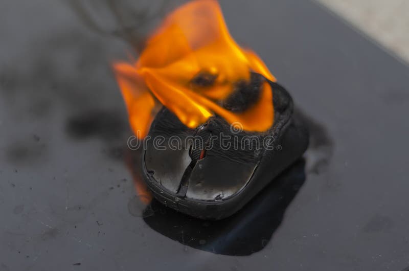 Household Electrical Appliance Fire Concept Stock Photo - Image of ...