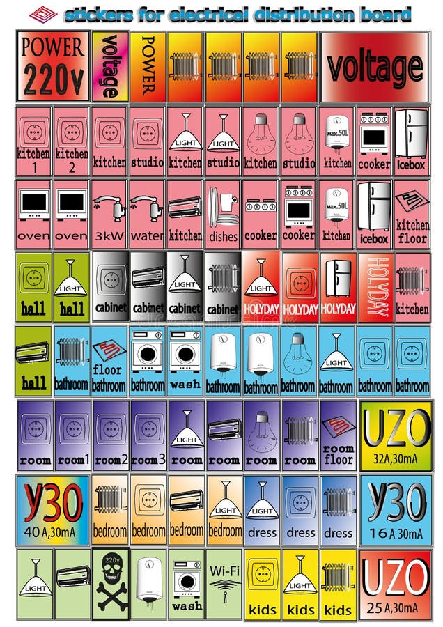 Appliances Stickers Stock Illustrations – 231 Appliances Stickers Stock ...