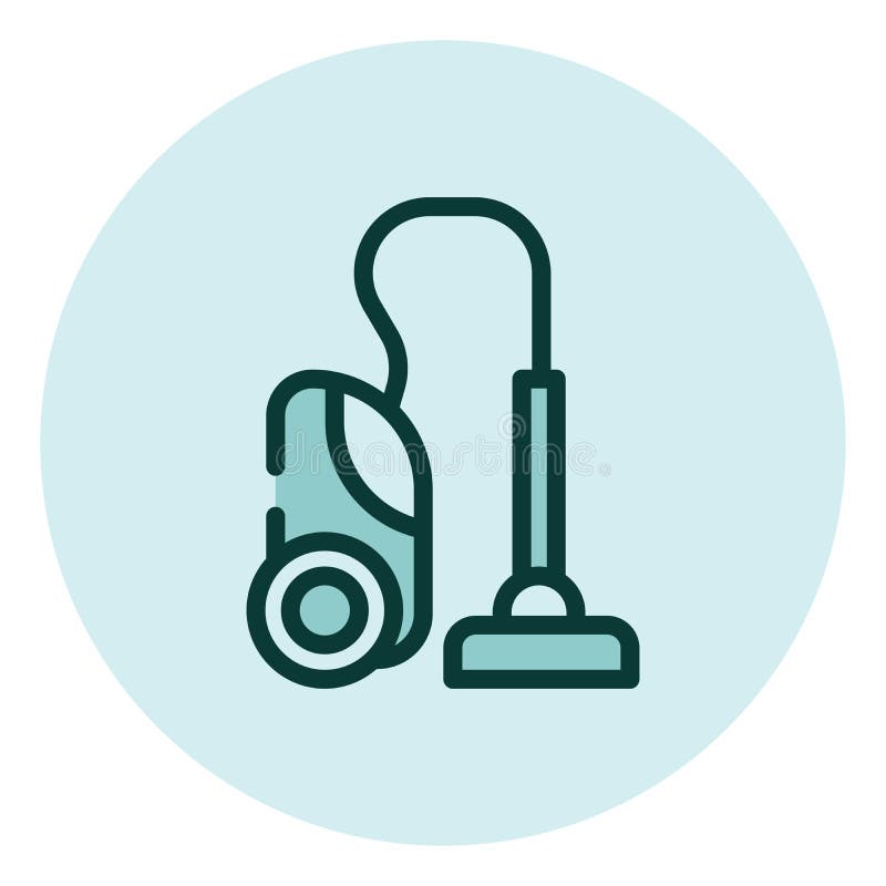 Electronics Vacuum Cleaner Line Icon Set. Vector Illustration Stock ...