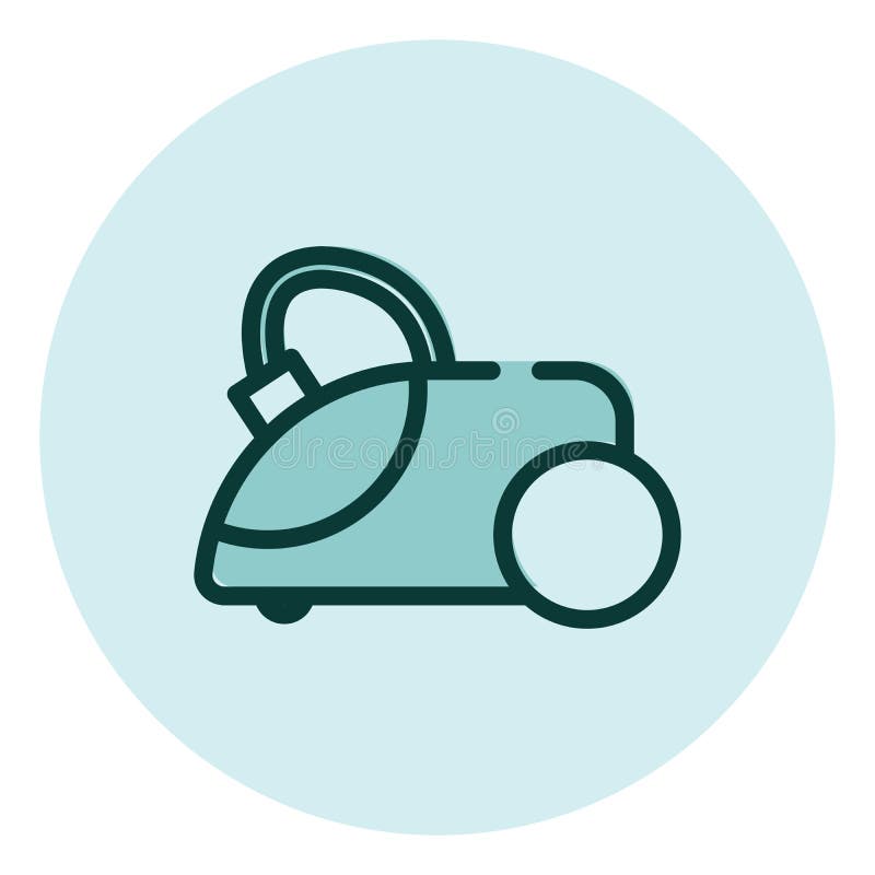 Electronics Vacuum Cleaner Line Icon Set. Vector Illustration Stock ...