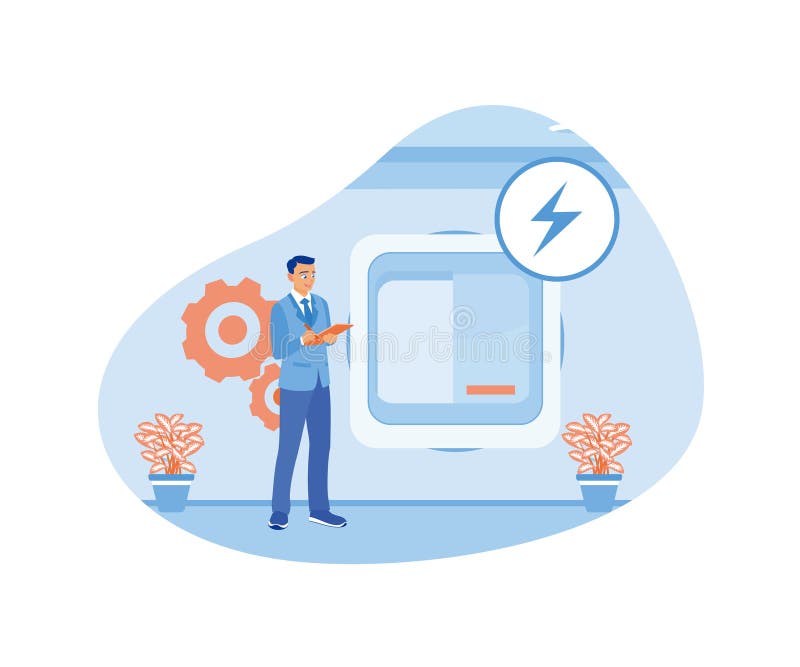 Household Energy Consumption. People Use Power-saving Devices. Energy ...