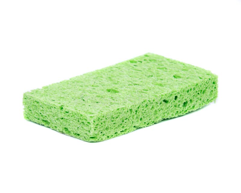 Household green sponge stock image. Image of tool, background - 68763215