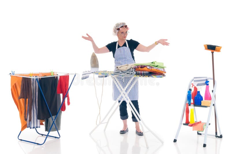 Household, housekeeping stock image. Image of ladder, female - 6091121