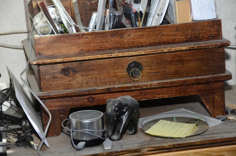 Household Mess in Storage Unit, with Dust Stock Photo - Image of dust ...