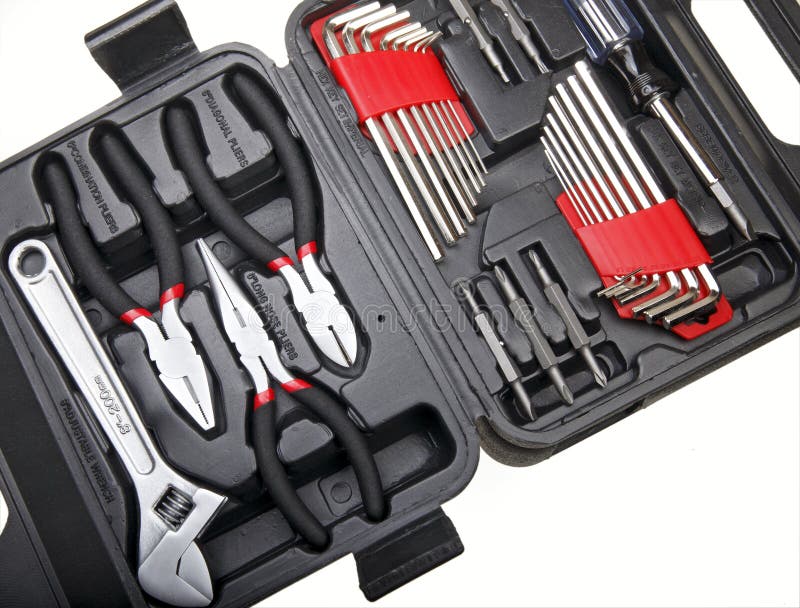 Household tool kit stock photo. Image of metal, instruments - 17495042