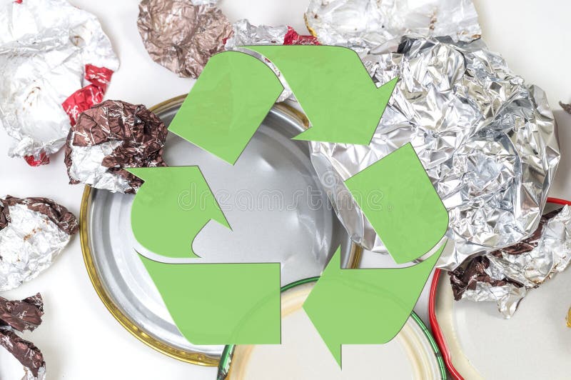 Recycling Trash, Sorted the Garbage Top View Stock Image - Image of ...