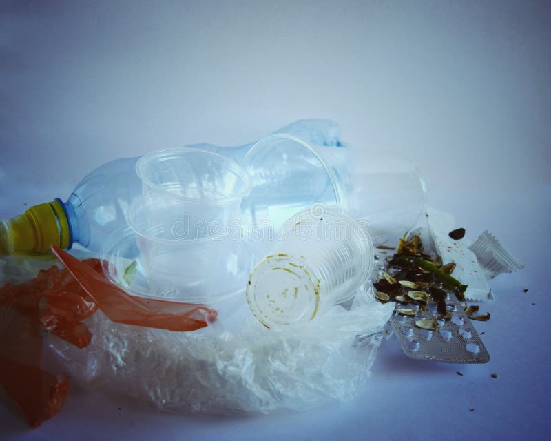 Household Waste the Problem of Environmental Pollution. Plastic is an ...