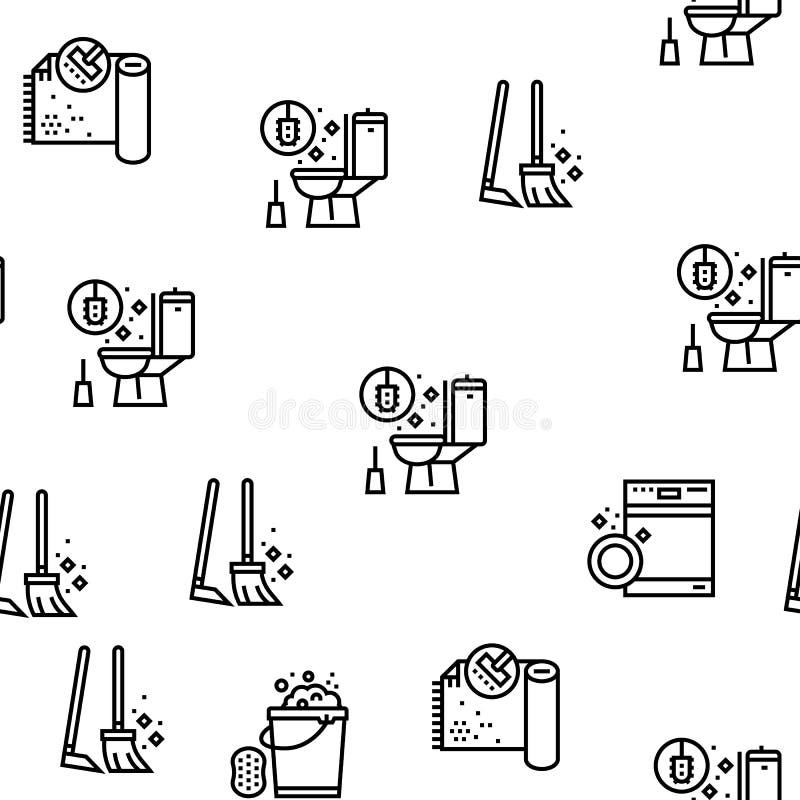 Housekeeping Pictograms Stock Illustrations – 99 Housekeeping ...