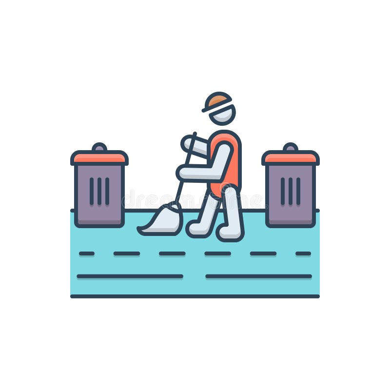 Color Illustration Icon for Housekeeping, Clean and Workplace Stock ...