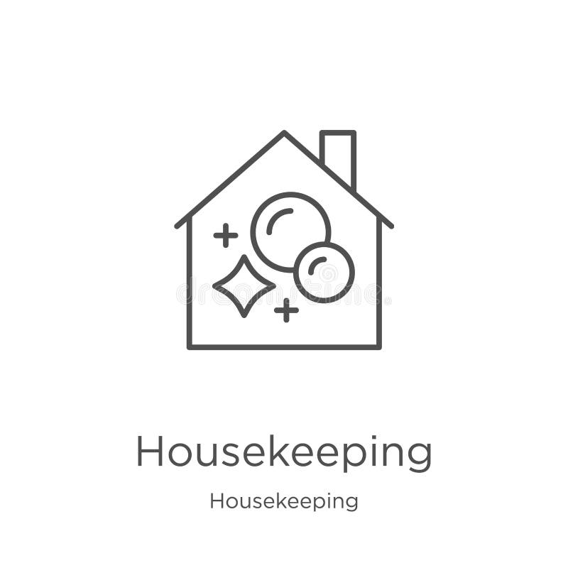 Housekeeping Icon in Filled, Thin Line, Outline and Stroke Style ...
