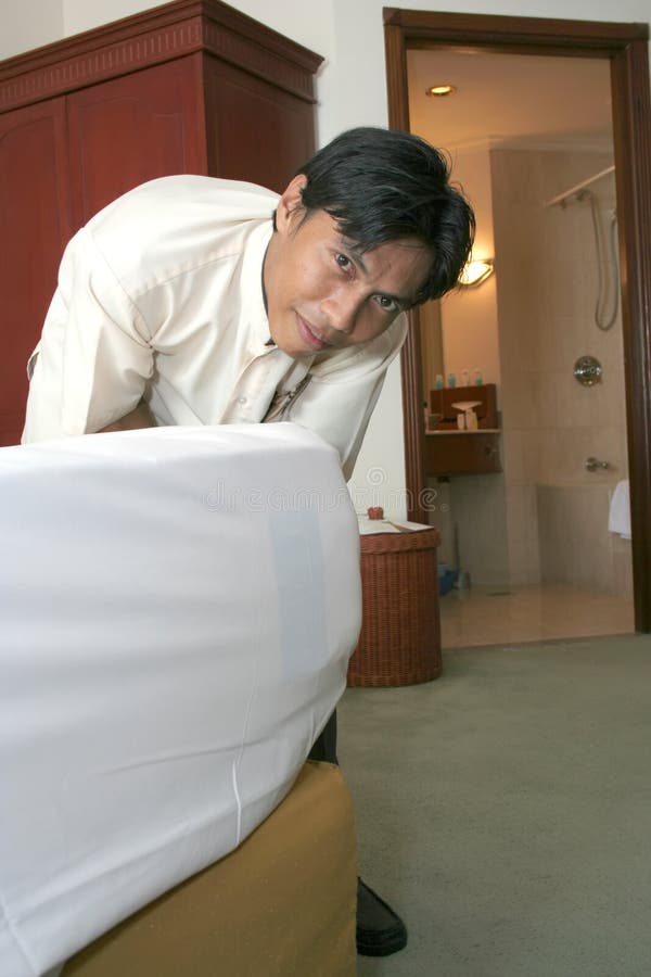 Housekeeping or Room Boy Staff Stock Photo - Image of work, happy: 15991516