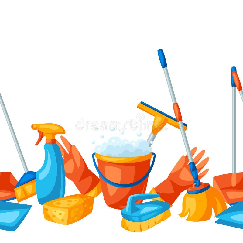 Cleaning Items Background Stock Illustrations – 2,561 Cleaning Items ...