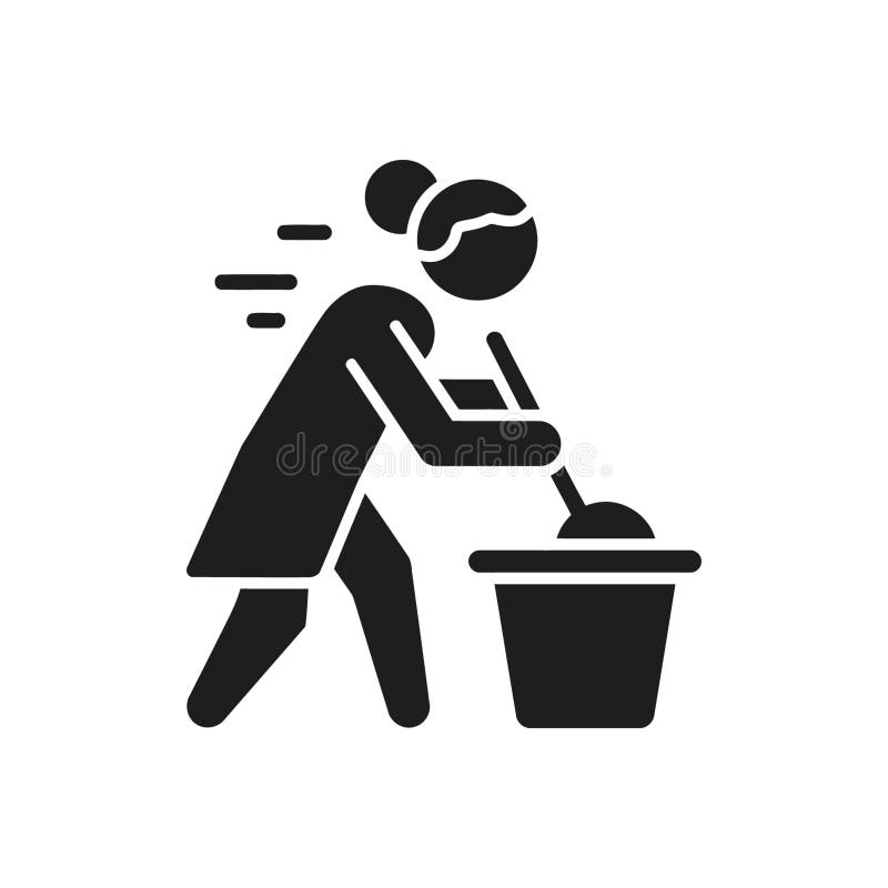 Housekeeping Service Icon stock vector. Illustration of sign - 361856603