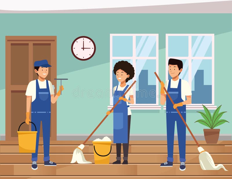 Workers Housekeeping Stock Illustrations – 328 Workers Housekeeping ...