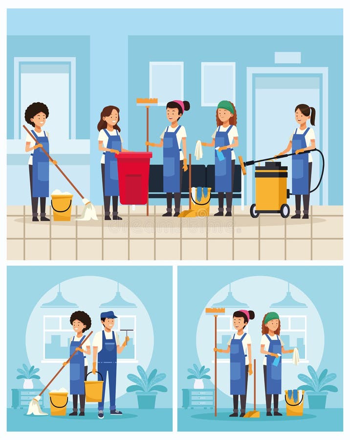 Domestic Workers Stock Illustrations – 620 Domestic Workers Stock ...