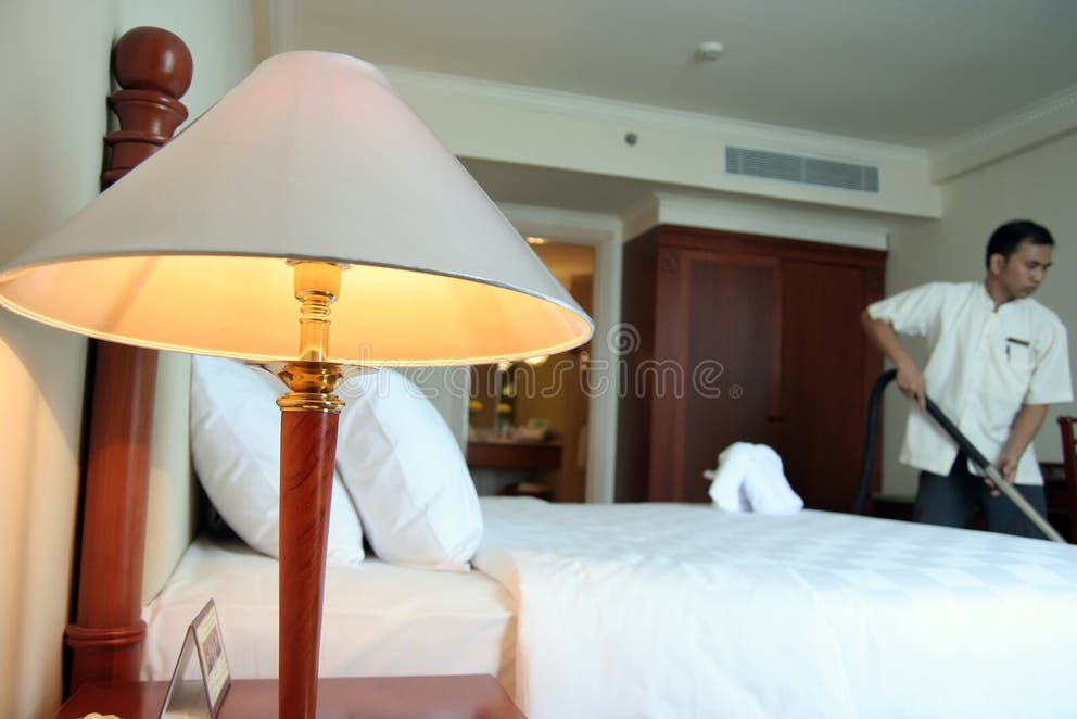 Housekeeping at work stock photo. Image of hotel, service - 5310378