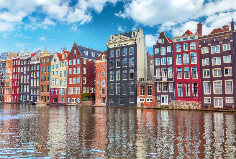 Houses in Amsterdam stock image. Image of exterior, amsterdam - 271793519