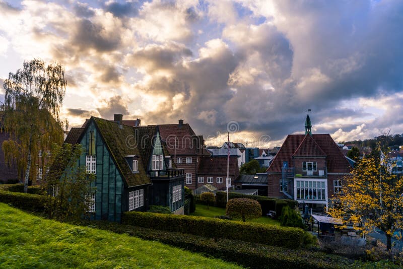 Houses Architecture in Kolding, Denmark Editorial Stock Image - Image ...