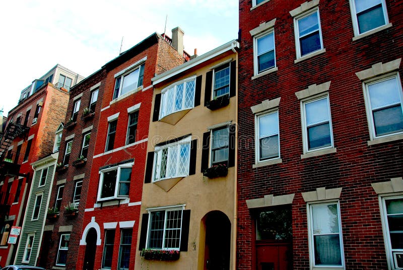 Houses in Boston stock image. Image of residential, century - 1004353