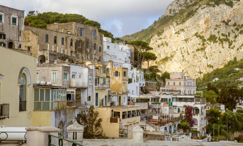 Capri Town stock photo. Image of capri, island, tourism - 9421266