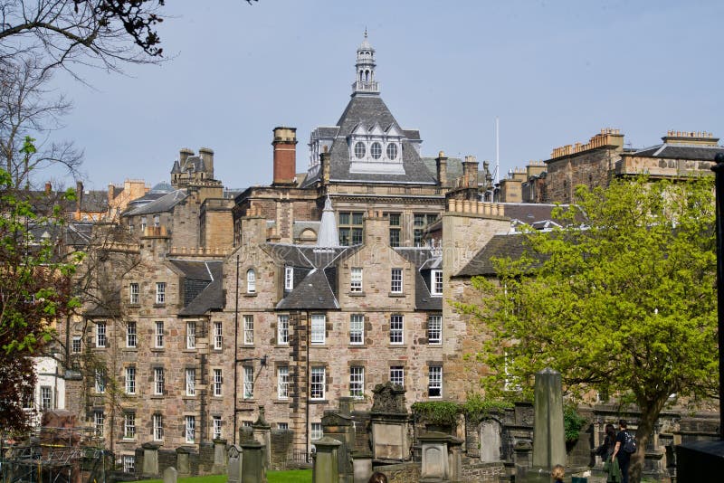 Houses of Edinburgh stock image. Image of landscape - 153053959