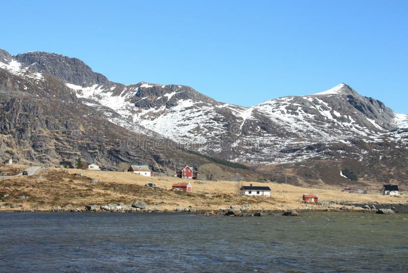 Flakstad S Spring Landscape Stock Photo - Image of high, laundry: 14429432