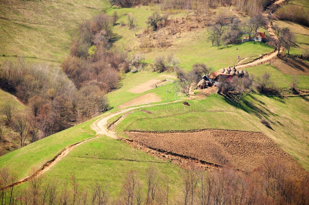 Houses on the hills stock photo. Image of color, background - 19300962
