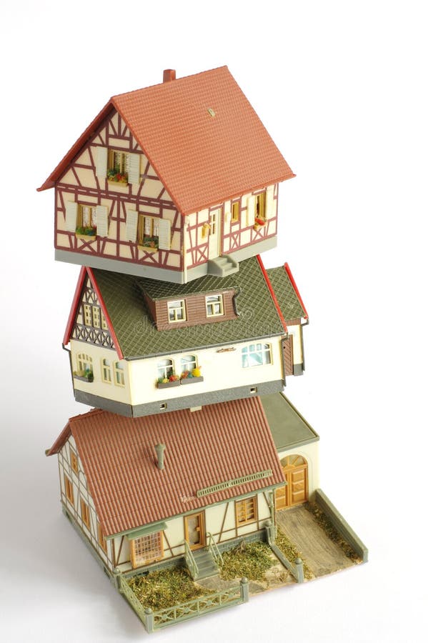 Houses Miniature Model Toy 5 Stock Image - Image of cutout, buyer: 49201025