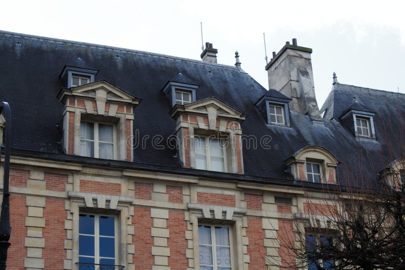 Houses in paris stock image. Image of historic, architecture - 174531447