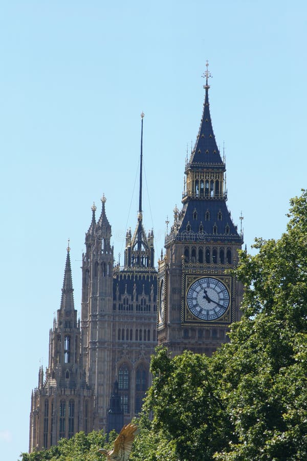 Houses of Parliament and Trees Stock Photo - Image of summer ...