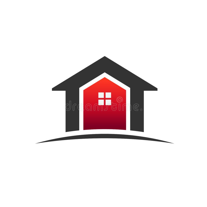 Real estate houses logo stock vector. Illustration of black - 23698333