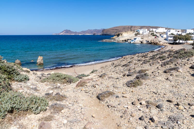 Houses, Rocks and Sand in Pachena Beach Stock Image - Image of stone ...