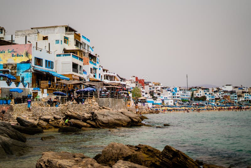 Houses in the Shore of the Sea Editorial Stock Image - Image of houses ...