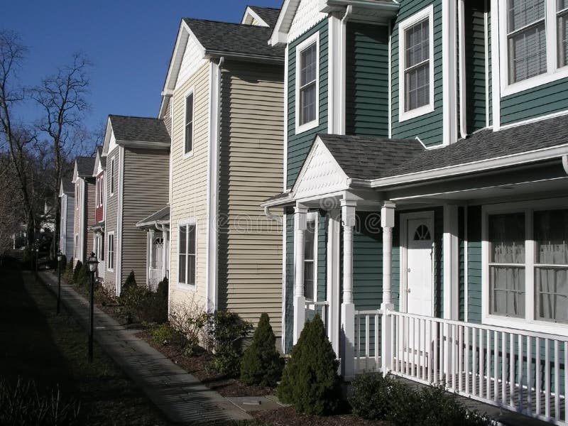 Row Houses stock image. Image of city, single, town, culture - 10334761