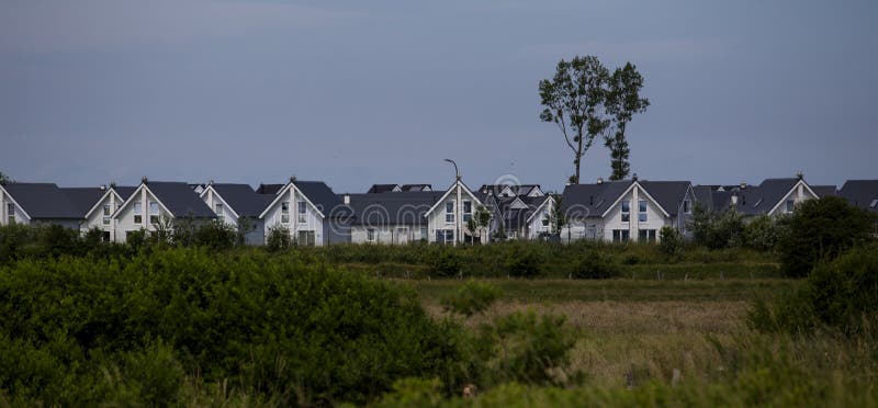 Houses for Tourists in the North of Germany. Stock Image - Image of ...