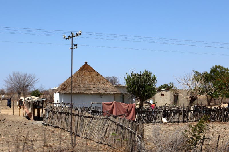 Houses and Villages in Zimbabwe Editorial Image - Image of savannah ...