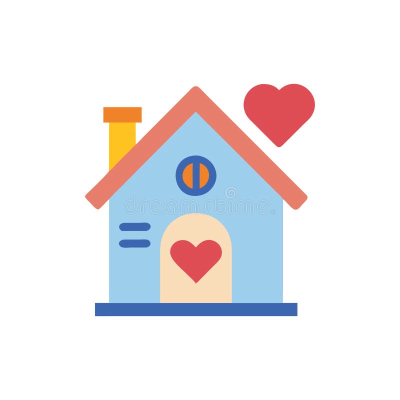 Housewarming Icon for Celebratory Events Stock Illustration ...