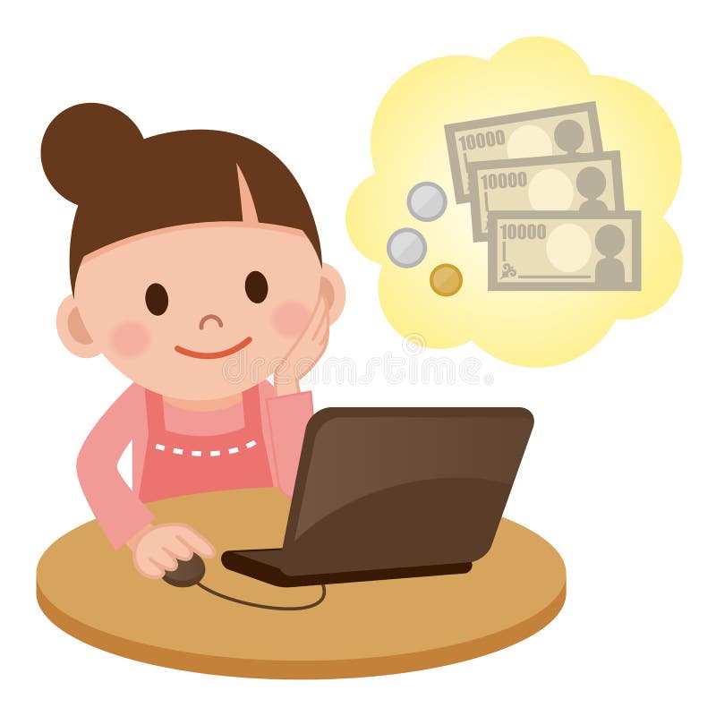 Make money stock vector. Illustration of internet, background - 64822665