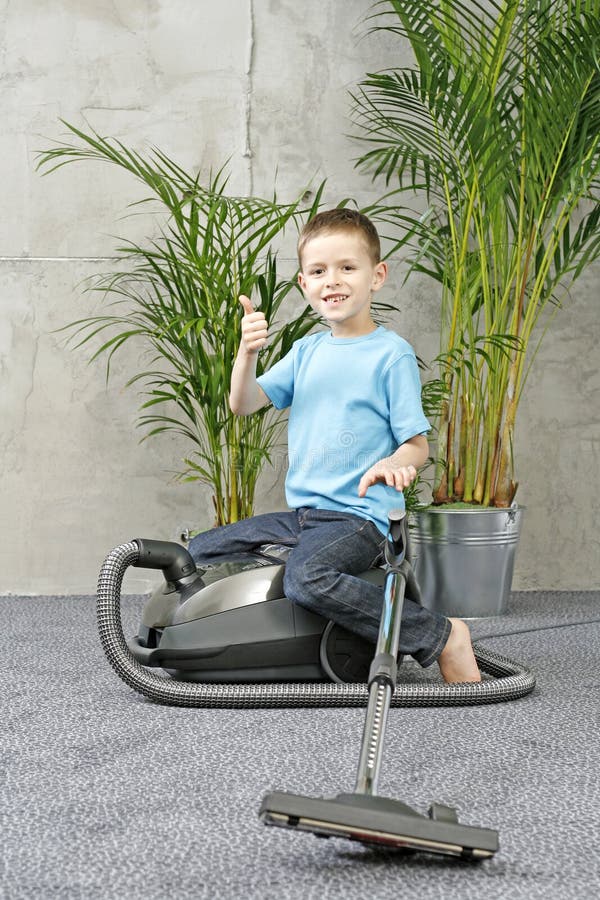 Housework stock photo. Image of sweeper, childhood, room - 7155676
