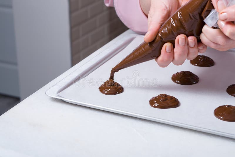 Housework Chocolate making stock photo. Image of furniture - 267933894