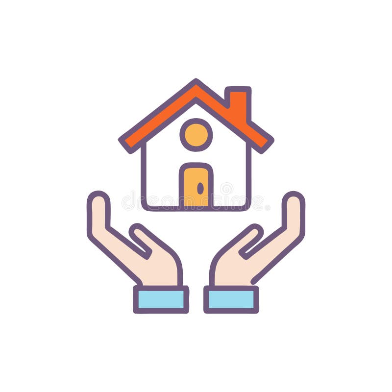 Housing Assistance Program Icon for Funding Sources Stock Illustration ...