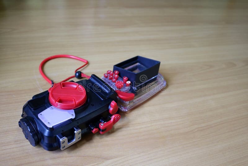 Housing for Compact Digital Camera. Stock Image - Image of underwater ...