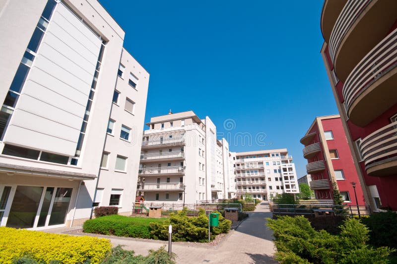 Apartment complex stock photo. Image of apartment, apartments - 19298032