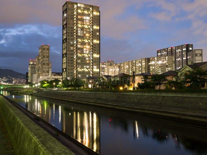 Housing complex in Japan stock photo. Image of japan - 123425860