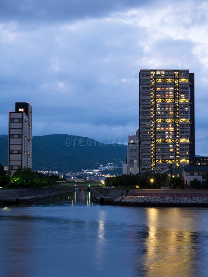 Housing complex in Japan stock photo. Image of building - 123425870