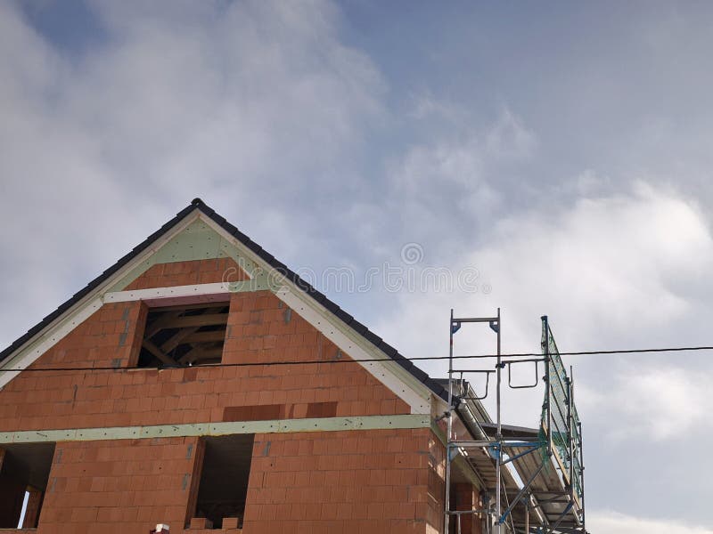 Housing Construction - View of the Shell of an Apartment Building Stock ...