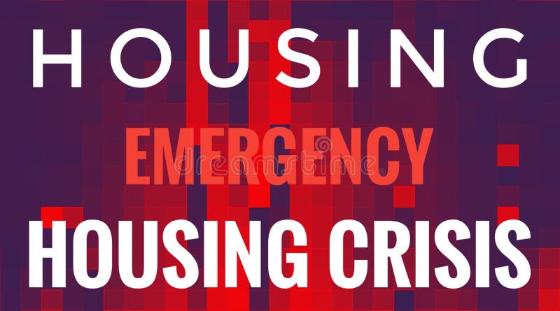 Housing Crisis Header stock illustration. Illustration of housing ...