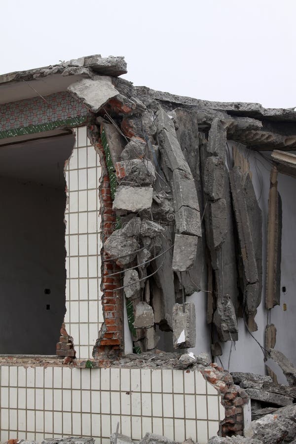 Housing Demolition Materials Stock Photo - Image of storms, destroyed ...